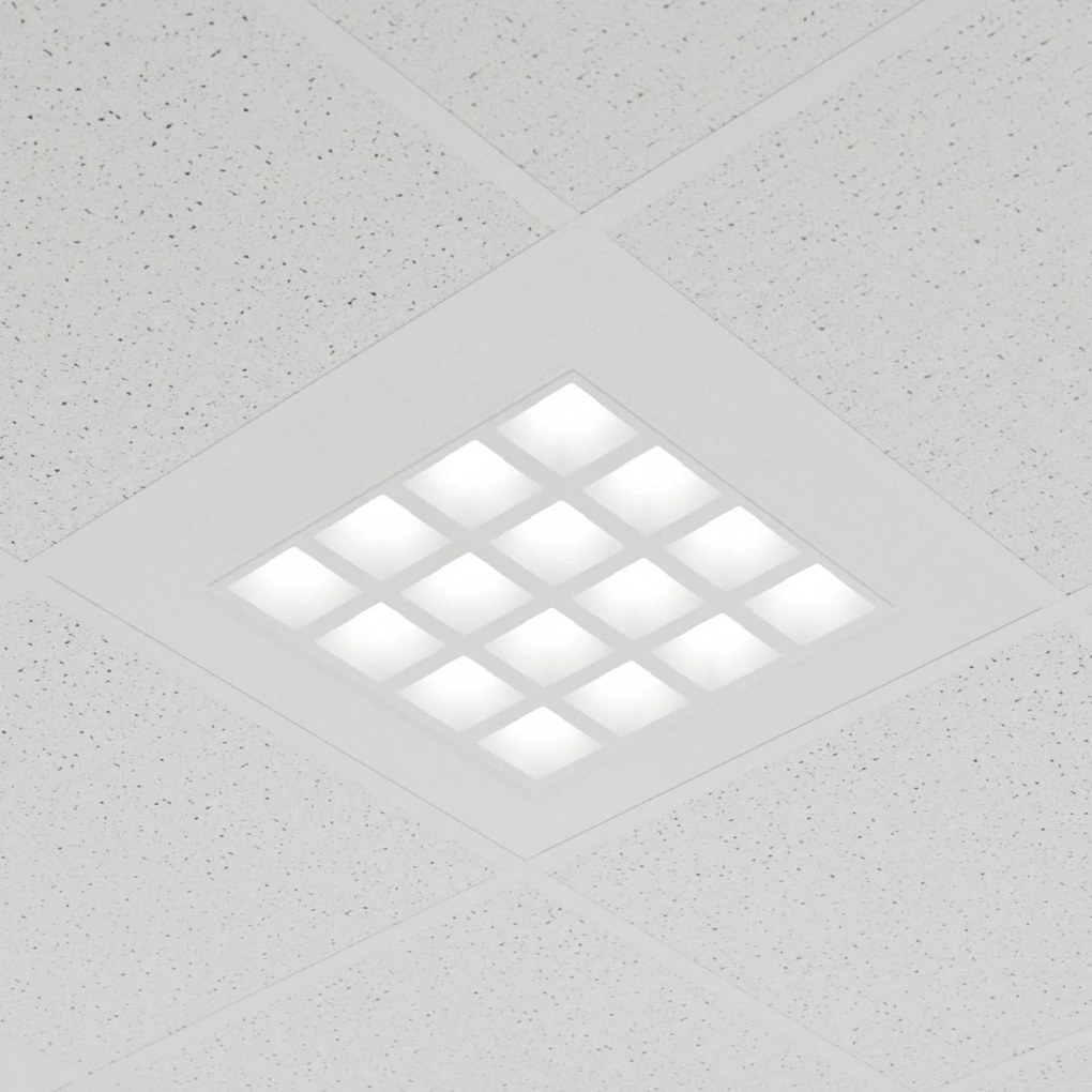 Vestavný LED panel Merti v bílé, 4 000 K