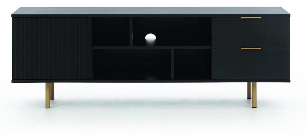 Gib Meble Televizní stolek Nubia Gib 150/52/41 barevné provedení: černý mat
