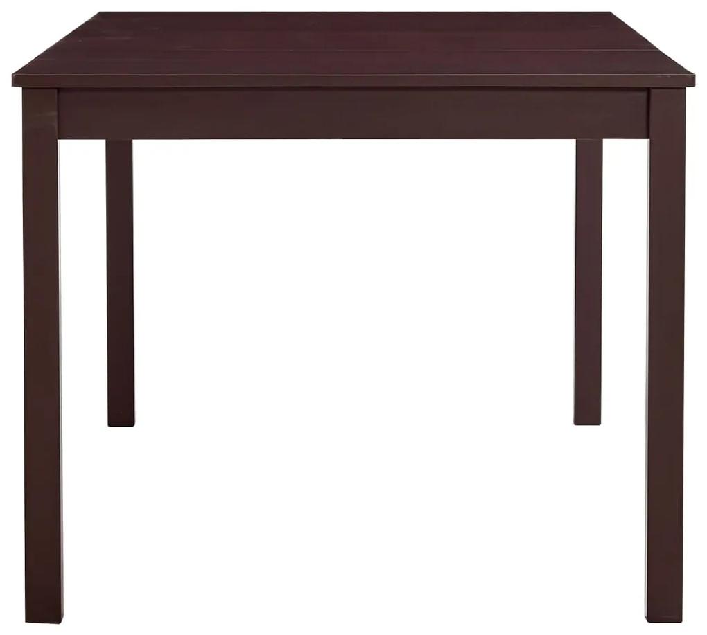 Jídelní stůl tmavě hnědý 180 x 90 x 73 cm borové dřevo