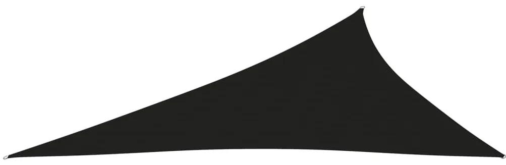 vidaXL Stínící plachta oxfordská látka trojúhelníková 4x5x6,4 m černá