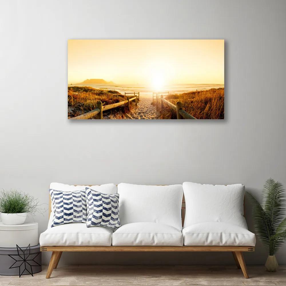 Obraz na plátně Stezka Krajina 125x50 cm