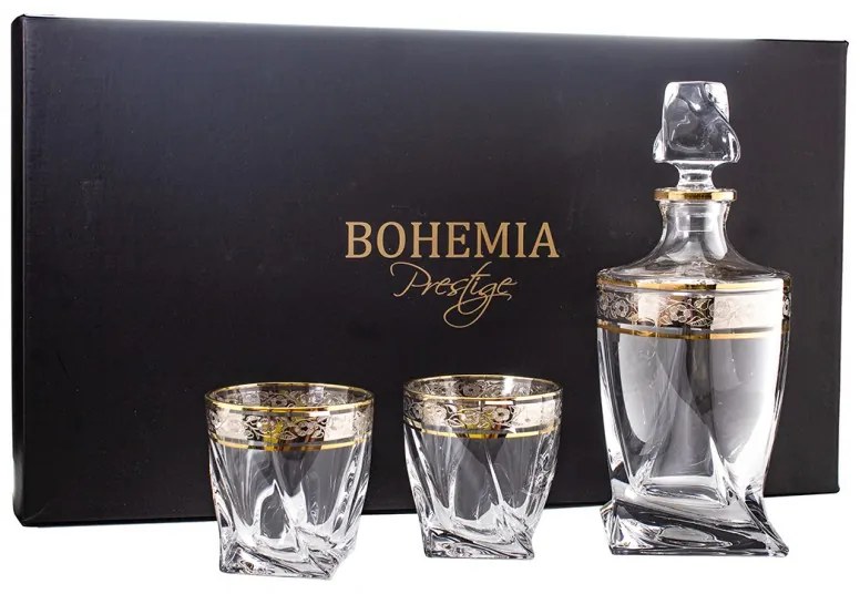 BOHEMIA QUADRO GOLD-PLATINUM WHISKY SADA 1+6 KS