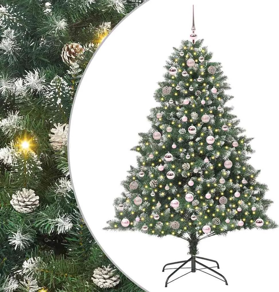 Umělý vánoční stromeček Zelená 180 cm PVC, plast a ocel 3395235