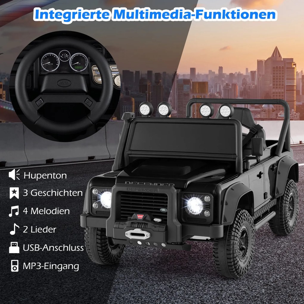 Costway Elektrické autíčko Land Rover Defender dětské elektrické vozítko