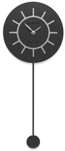 Designové hodiny 11-007 CalleaDesign 60cm (více barev) Barva černá klasik-5 - RAL9017
