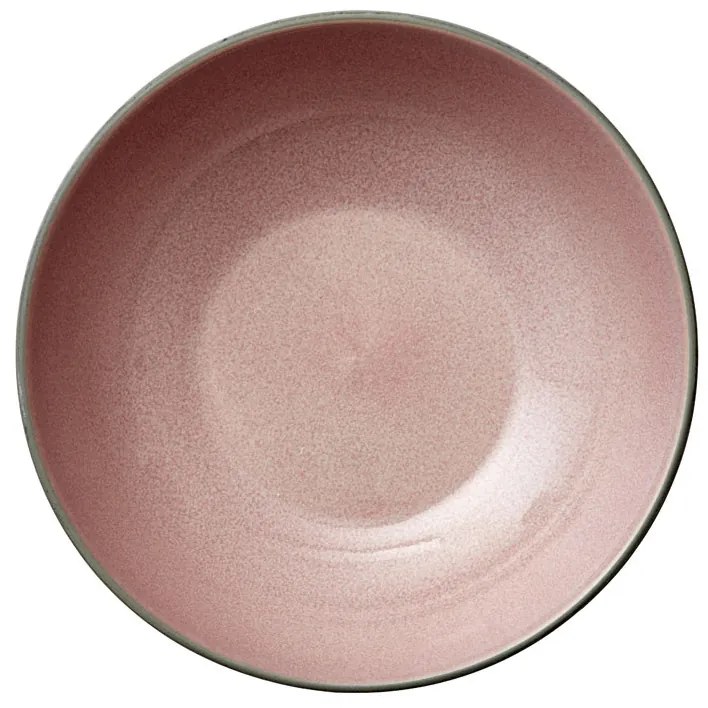 Bitz Kameninová mísa na těstoviny 20 cm Grey/Light Pink