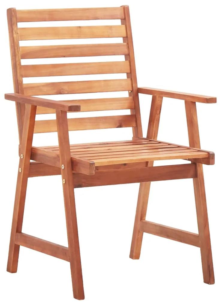 Zahradní jídelní židle 6 ks s poduškami masivní akáciové dřevo,  3078358