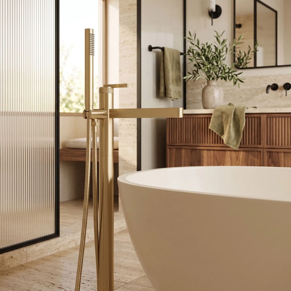 Rea, Volně stojící baterie Rea Grace Brush Gold, REA-B2236