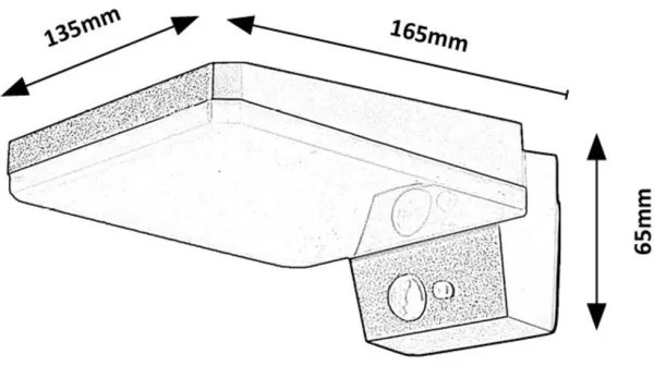 Rabalux 77078 - LED Solární nástěnné svítidlo LASSET LED/4,4W/3,7V IP54 černá