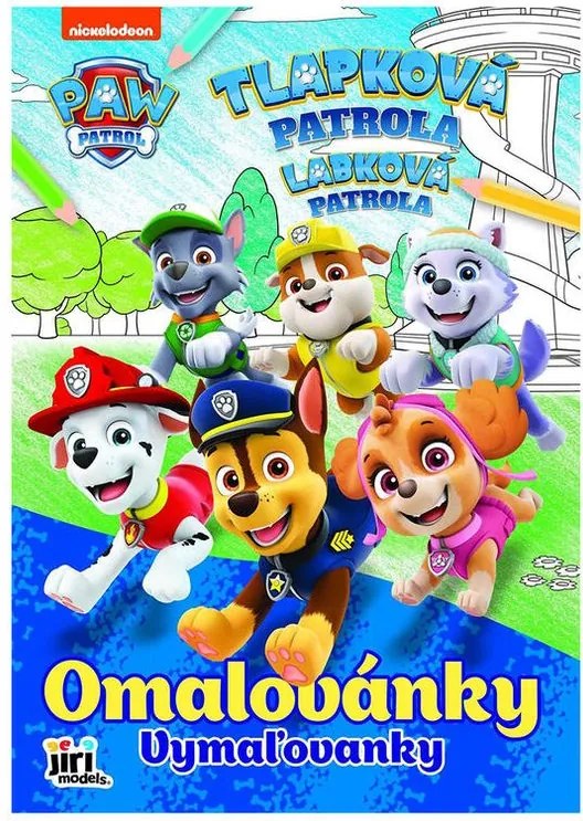 Omalovánky Tlapková patrola se samolepkami A4