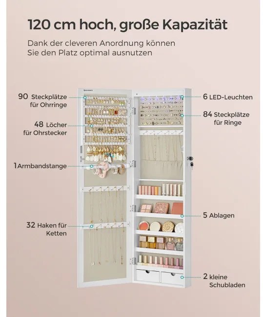 Závěsná šperkovnice JJC093W01