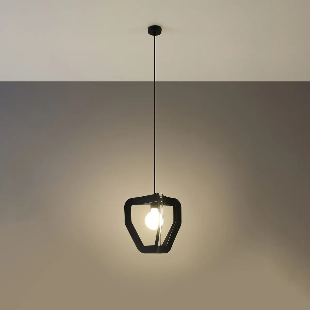 Sollux Lighting Závěsná lampa TRES černá