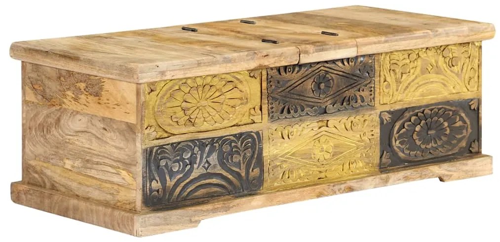 Konferenční stolek 100 x 50 x 35 cm masivní mangovníkové dřevo 247881