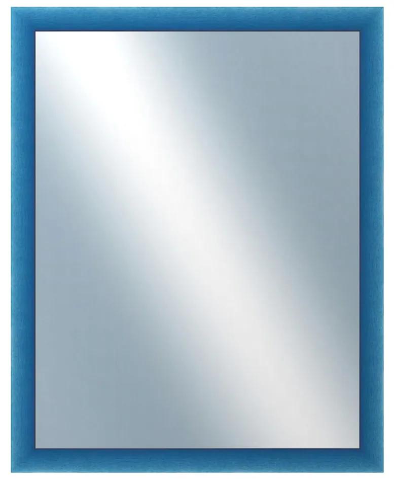 DANTIK - Zarámované zrcadlo - rozměr s rámem cca 40x50 cm z lišty BOX modrá mořená (1753)