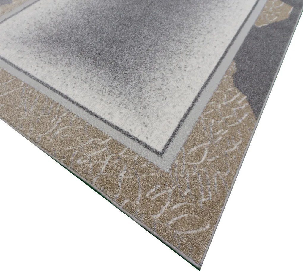 BE Koberec Siesta 1151 BEIGE GREY - šedý obdélníkový Rozměr: 50x80 cm