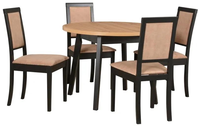 Drewmix jídelní židle ROMA 13 dřevo: černá, látka: látka s doplatkem
