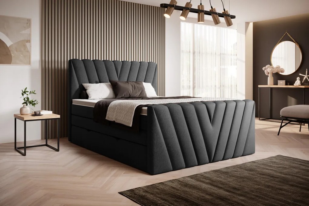 Eltap Akce - Postel Boxspring Candice (140) s topperem