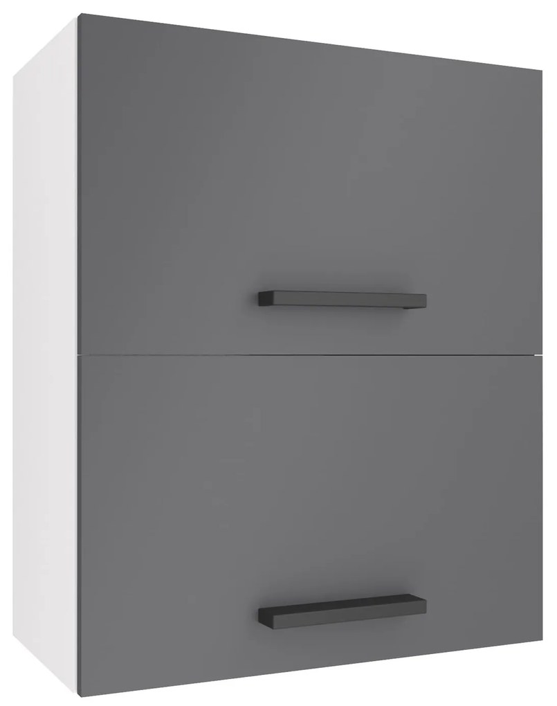 Kuchyňská skříňka Belini horní 60 cm šedý mat  TOR SGP2-60/1/WT/SR/0/B1