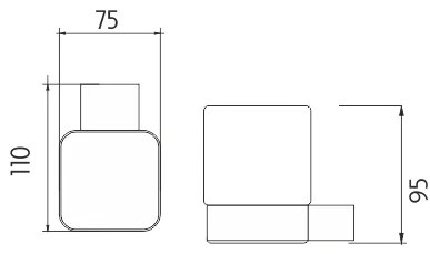 Nimco Držák na kartáčky KI 14058K-26