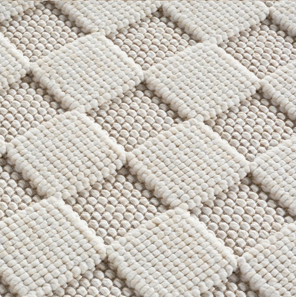 Ayyildiz, Běhoun Helix 2203 cream, 80x250, bílá, chodba / předsíň