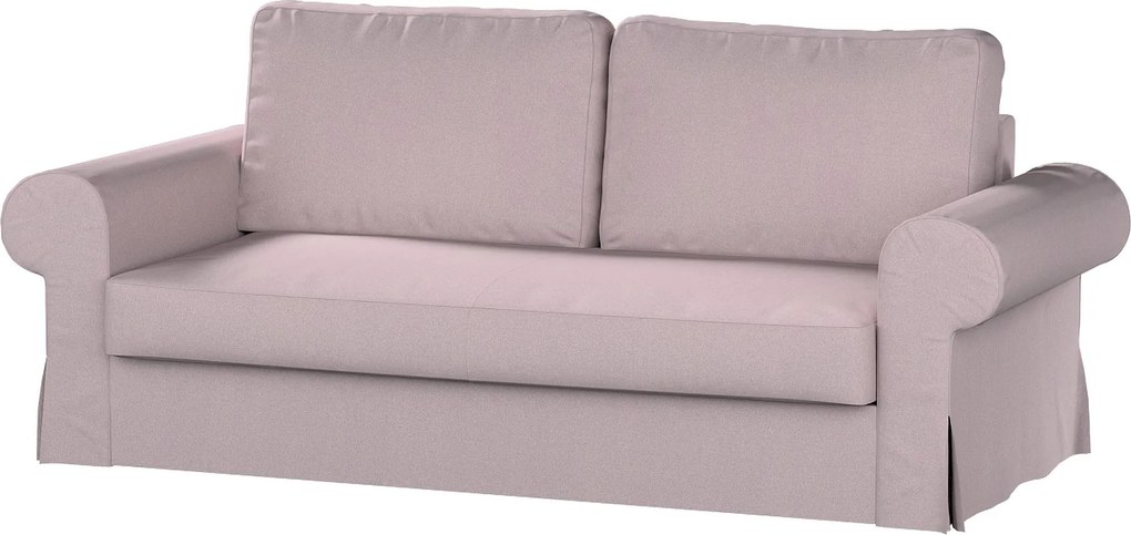 Potah na pohovku IKEA Backabro,  3-místná, rozkládací barva růžová látka pletený vzor