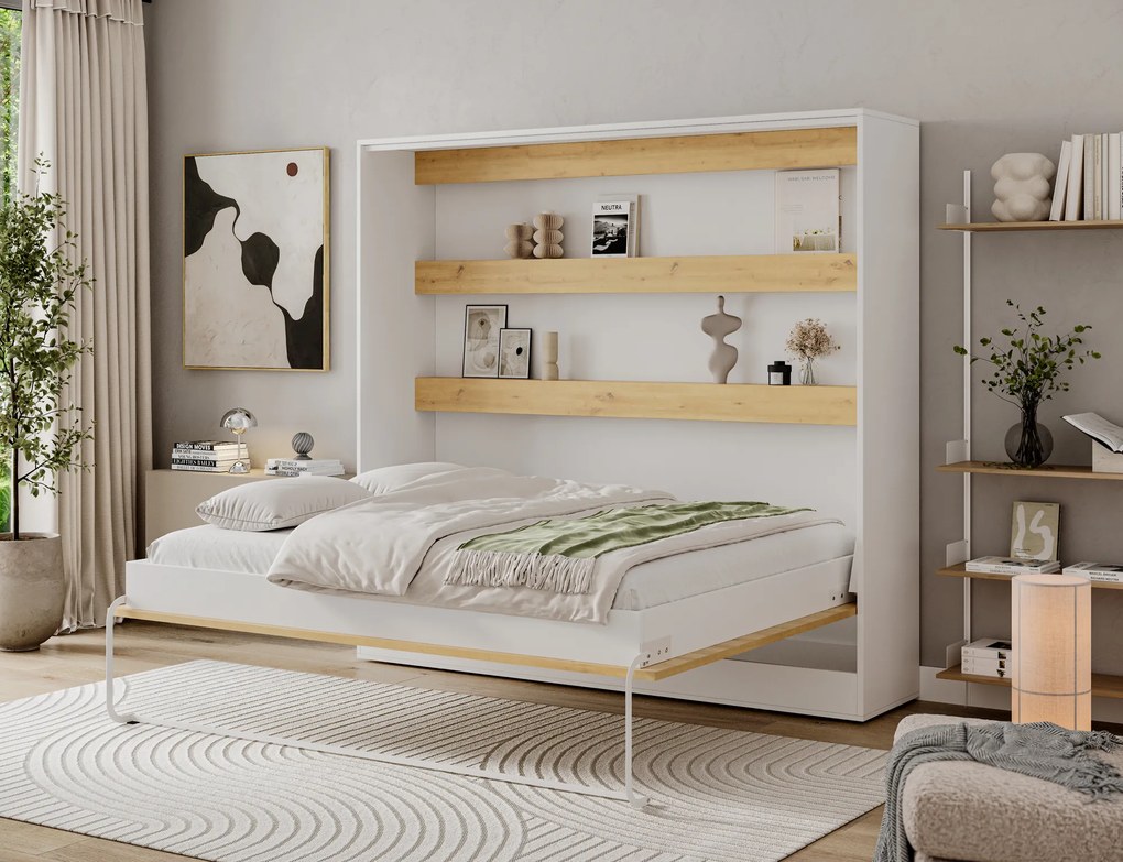 Devesto Sklápěcí postel Horizontální 160 Dub Artisan
