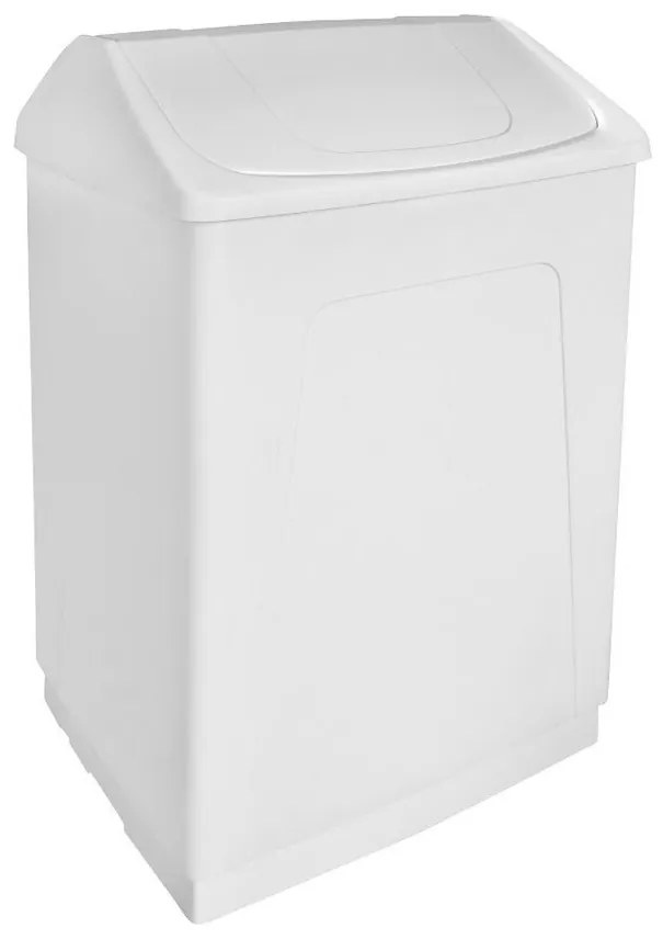 NOFER Odpadkový koš výklopný, 55 l, bílý plast ABS - 14027