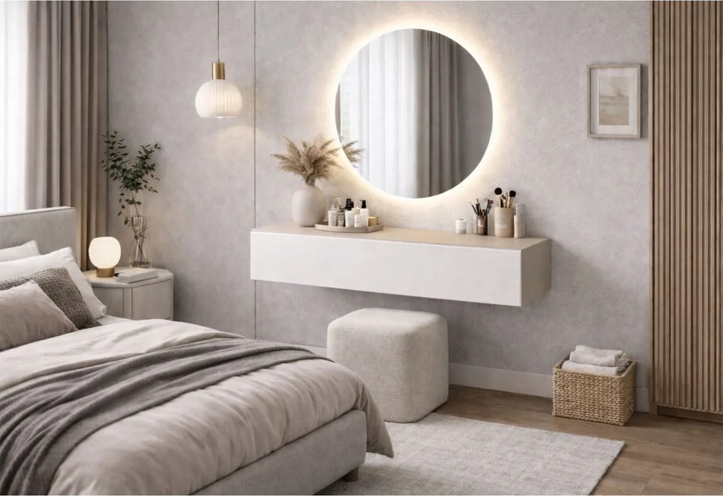 Toaletní stolek 80 cm kašmír / nymphaea alba Space