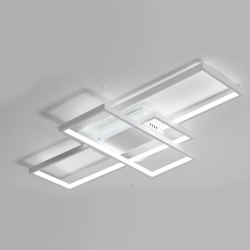Stropní svítidlo LED Rectangle + ovladač bílé