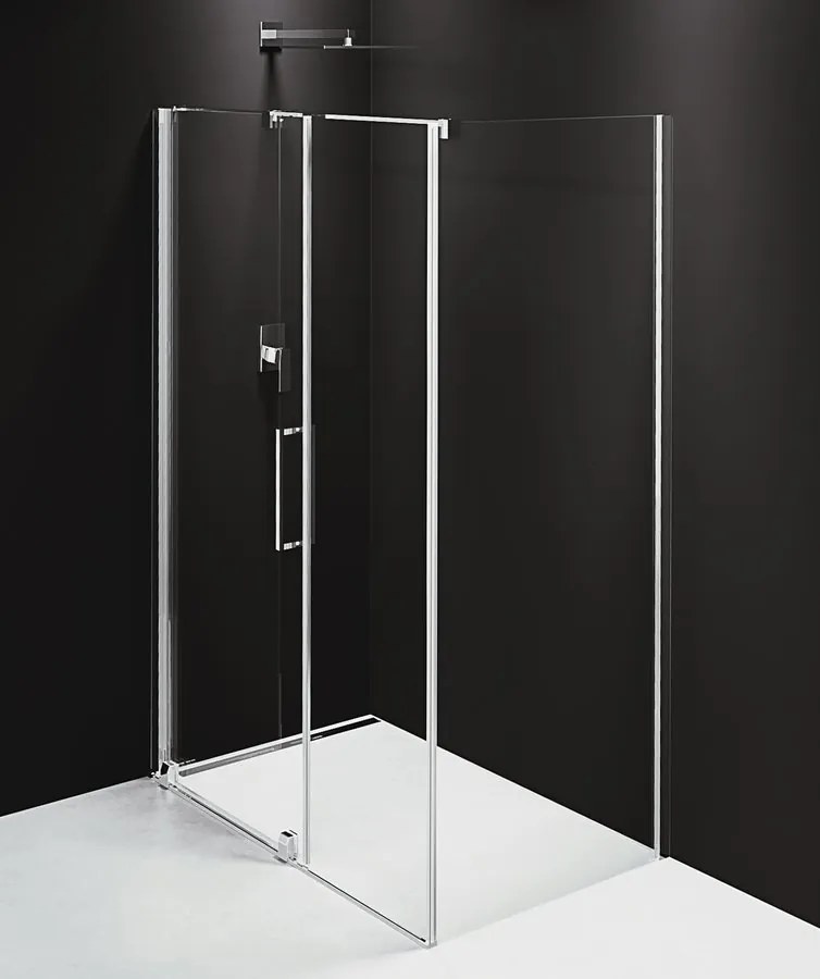 Polysan Sapho, ROLLS LINE obdélníková sprchová zástěna 1200x800 mm, L/P varianta, čiré sklo