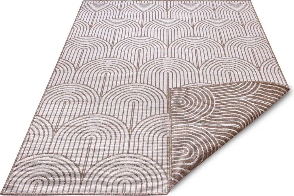 Kusový koberec Pangli 105850 Linen – na von aj na doma, 160x230, hnedá, chodba / predsieň, Hanse Home