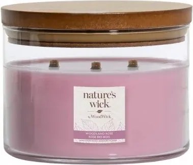 Velká svíčka Woodland Rose – Nature’s Wick WoodWick