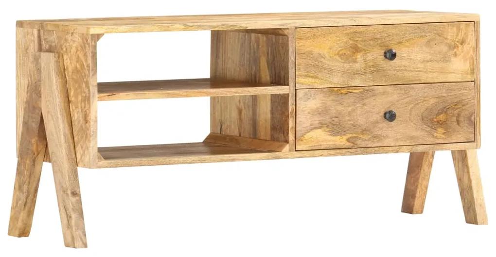 TV stolek Garixx - masivní mangovníkové dřevo | 97x35x47 cm