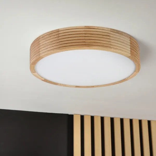 Brilagi - LED Stropní svítidlo CARVALHO MODERN 2xE27/60W/230V pr. 37,5 cm dub