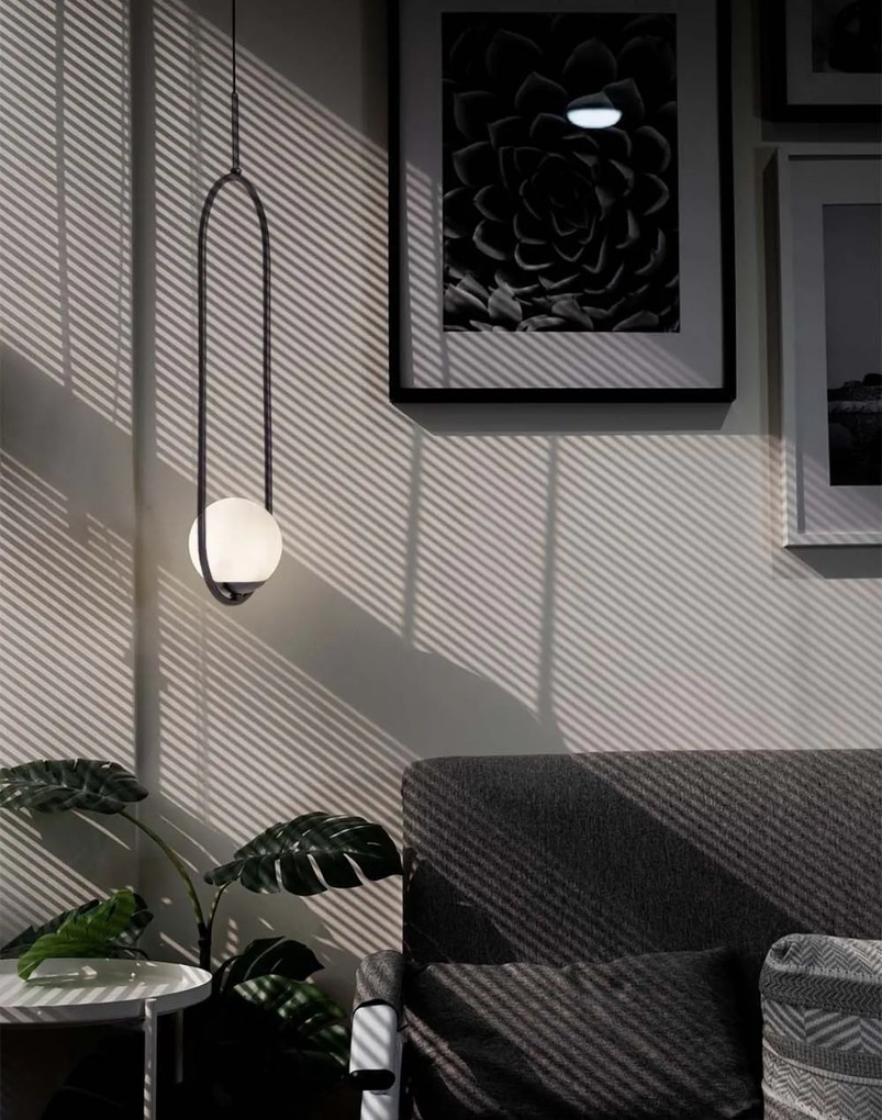 Jednoduchá závěsná lampa se stínidlem K-5100 Parva