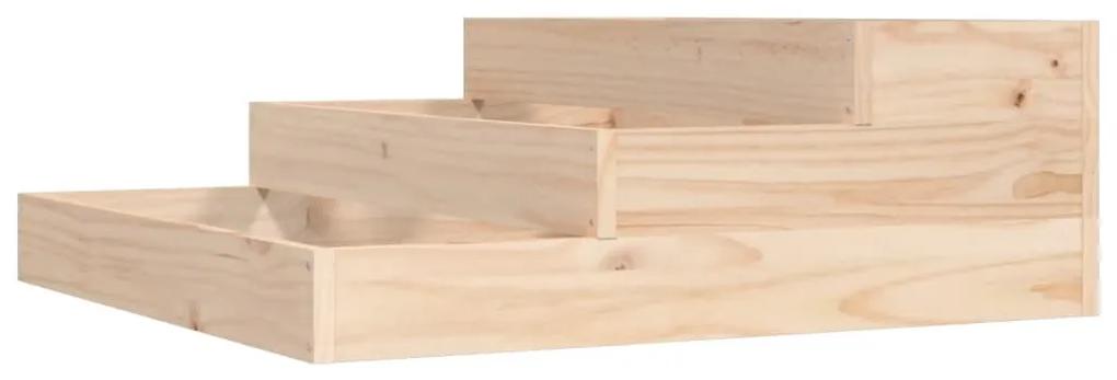 Truhlík 78 x 78 x 27 cm masivní borové dřevo,  823906