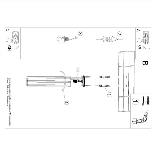 Brilagi - LED Bodové svítidlo CRESTO 1xGU10/10W/230V 30 cm bílá
