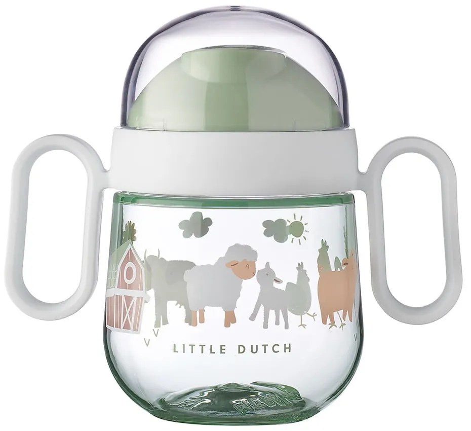 Světle zelený tritanový dětský hrnek 200 ml Little Farm by Little Dutch – Mepal