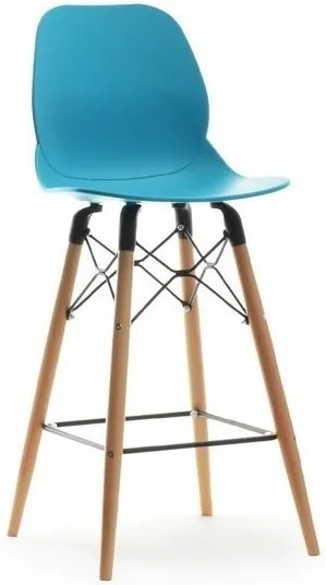 design4life Barová židle SWEN Tyrkysová