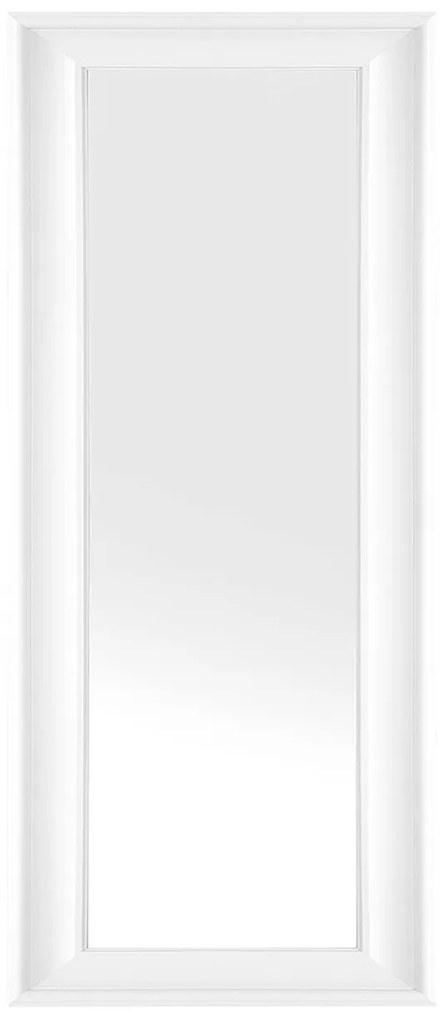 Nástěnné zrcadlo v dekorativním rámu 51 x 141 cm bílé LUNEL Beliani