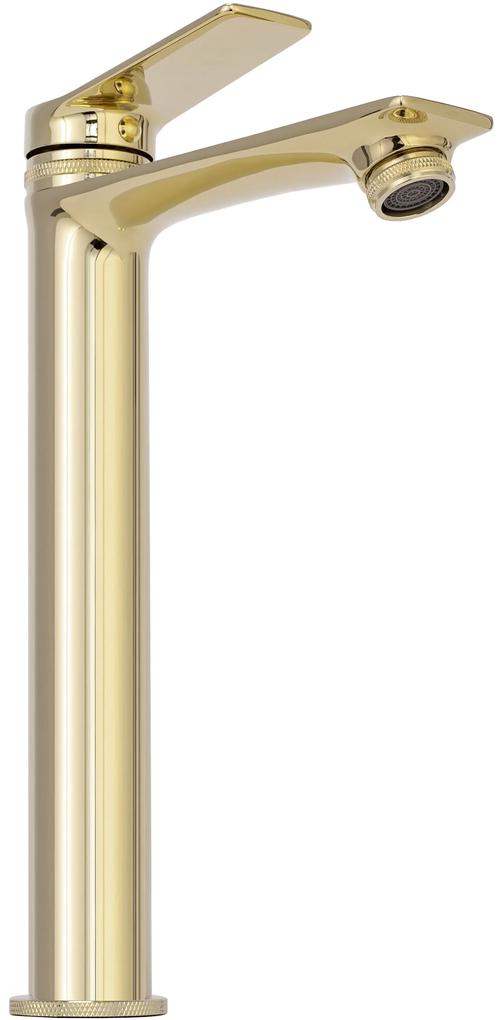 Rea Viral, vysoká umyvadlová baterie h-305, zlatá lesklá, REA-B2023