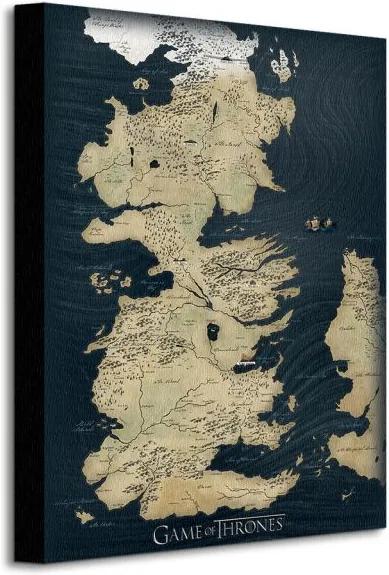 Obraz na plátně Game of Thrones (Map) 30x40cm WDC92041
