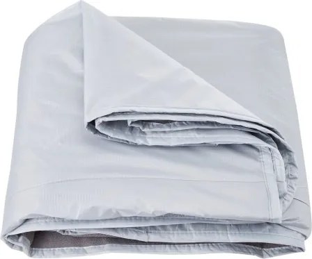 Campingová deka 200,7 × 149,9 cm nositelná teplá stadionová deka venkovní světle šedá