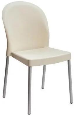 GABER - Židle MILU, béžová/hliník