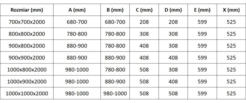 Mexen Exo, pětiúhelníkový výklopný sprchový kout 80 x 80 cm, čiré sklo, zlatá, 812-080-080-50-00