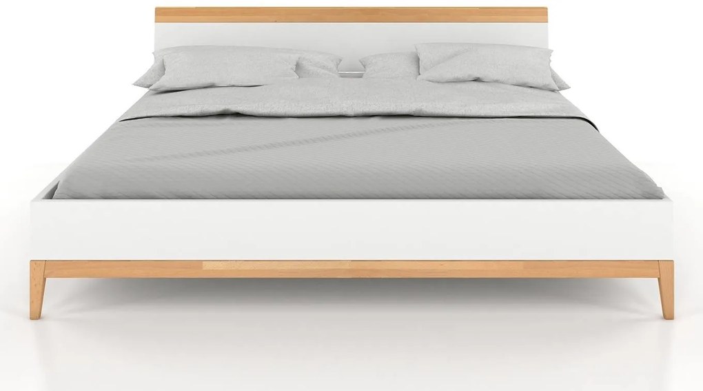 Dřevěná postel Livia - zvýšená  , Buk přírodní, 140x200 cm