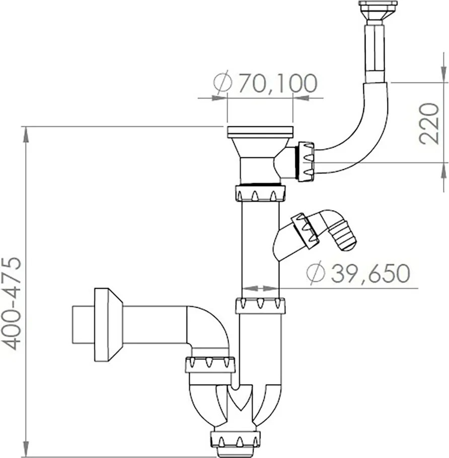 Kuchyňský dřez 76x43,5 cm nerez