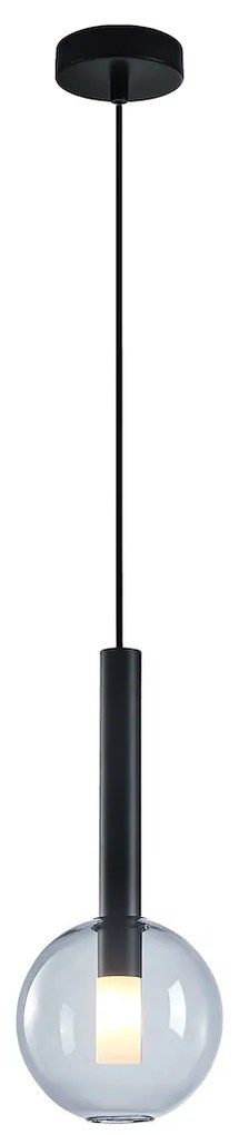 Závěsné svítidlo Niko, 1x transparentní skleněné stínítko, (fi 15cm), b
