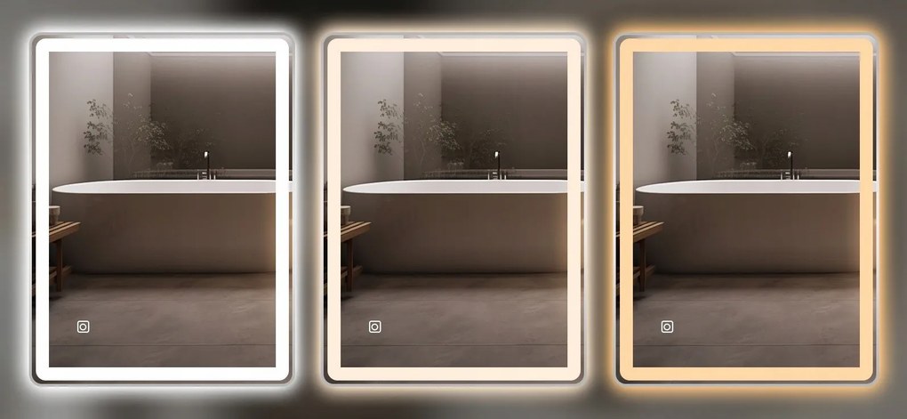 LED zrcadlo 60x80 cm
