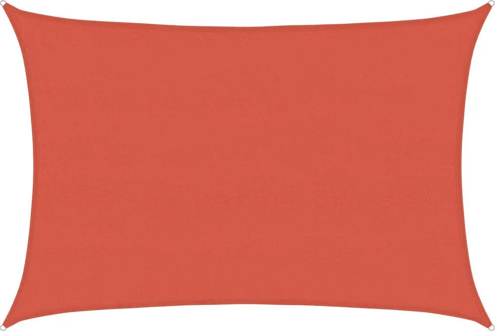 Stínící plachta 160 g/m² cihlová 5 x 7 m HDPE 311357